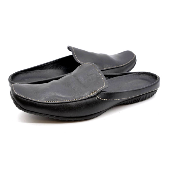Timberland | Shoes | Timberland Tapa Womens 75 Mules Black Leather Slip ...